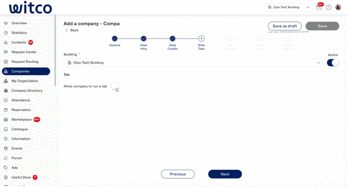 The companies module – Witco - Help Center