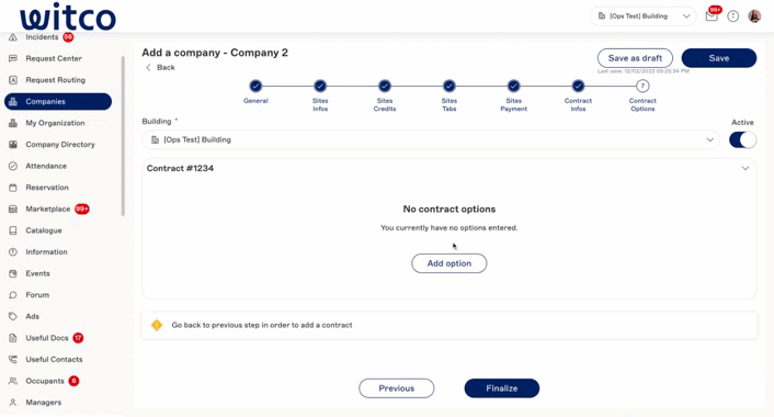 The companies module – Witco - Help Center